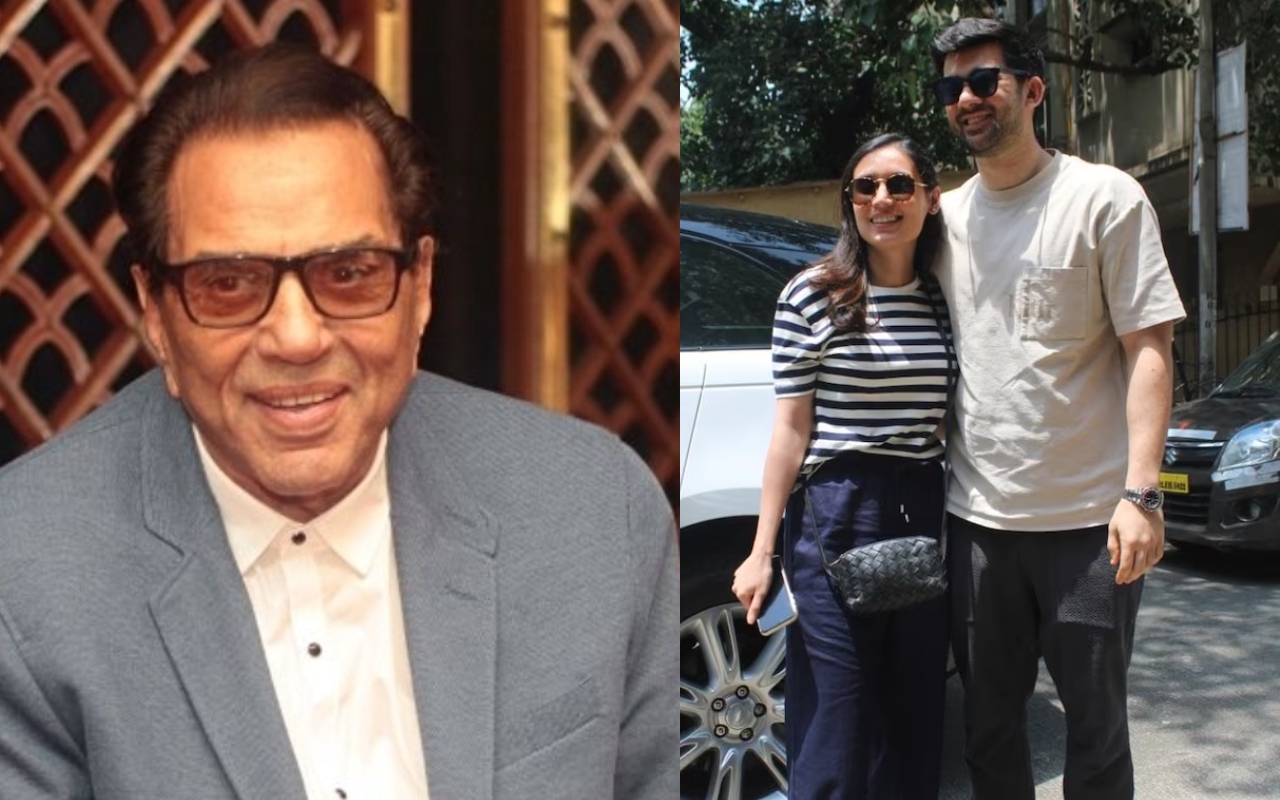 Dharmendra on grandson karan deol wedding drisha acharya