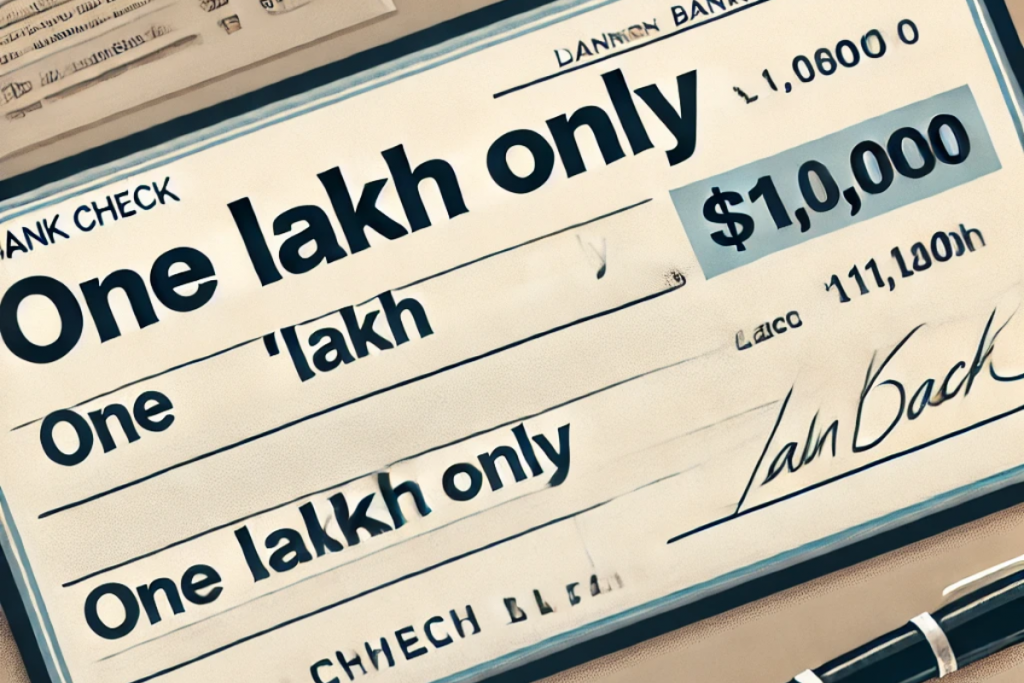Lakh or Lac What to write in check? बैंक चेक पर 'lakh' या ‘lac’ क्या लिखें?