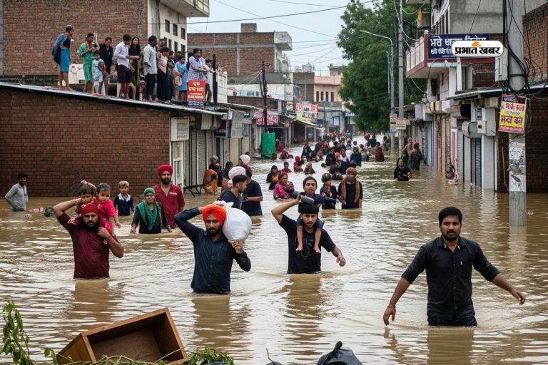High Monsoon Alert: कुदरत का कहर! पंजाब में Sutlej नदी उफान पर, 19,000 ...