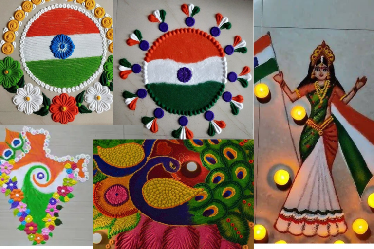 Independence Day Rangoli Designs: स्वतंत्रता दिवस पर बनाएं ये खास और ...