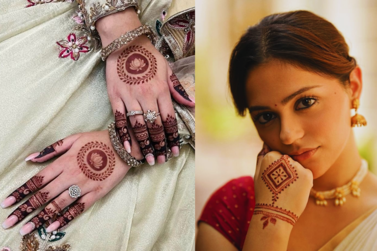 Saiyaara Mehndi Design: सैयारा गर्ल अनीत पड्डा इन्स्पायर्ड मेहंदी ...