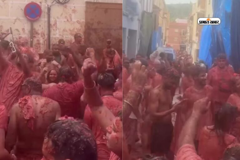 Spain La Tomatina Festival: Oh My God! 'जुम्मा चुम्मा' से लालम-लाल हुआ ...