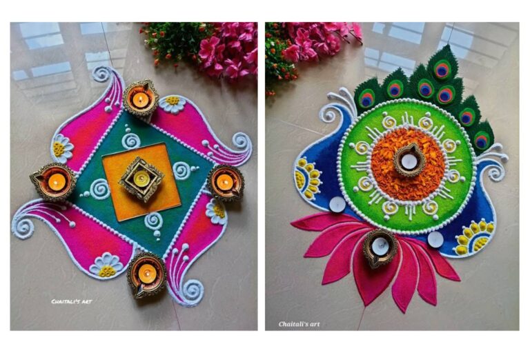 Beautiful Rangoli Designs for Office: ऑफिस को दे एकदम दिवाली वाली वाइब ...