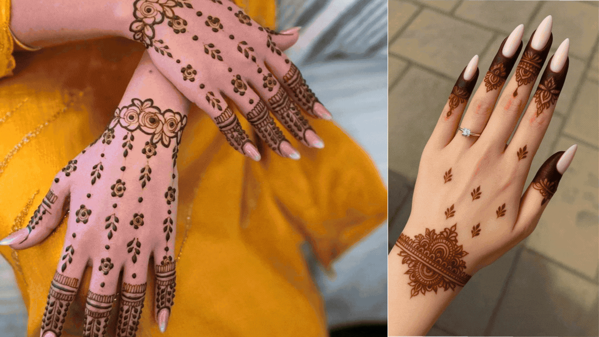 Simple Mehndi Designs: कम मेहनत में हाथों को दें खूबसूरत लुक, देखें ...